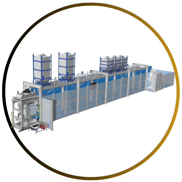 IBC powder handling systems, Blend - Clean - Formulate - Pack - Valves